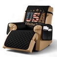 SCRAWLGOD 250th Anniversary Recliner Chair Cover American Flag Leopard ...