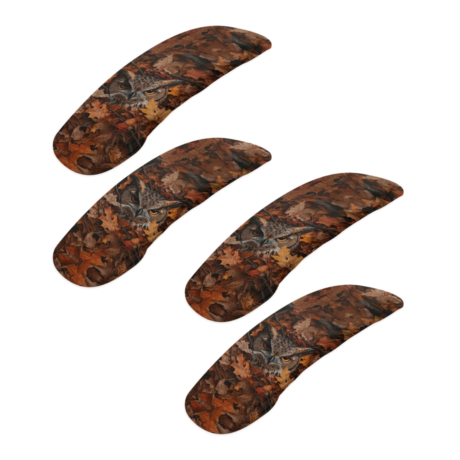 SCRAWLGOD Camo Hunting Forest Owl Office Chair Arm Covers Easy to ...