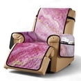 SCRAWLGOD Marble Print Recliner Cover Universal Breathable Recliner ...