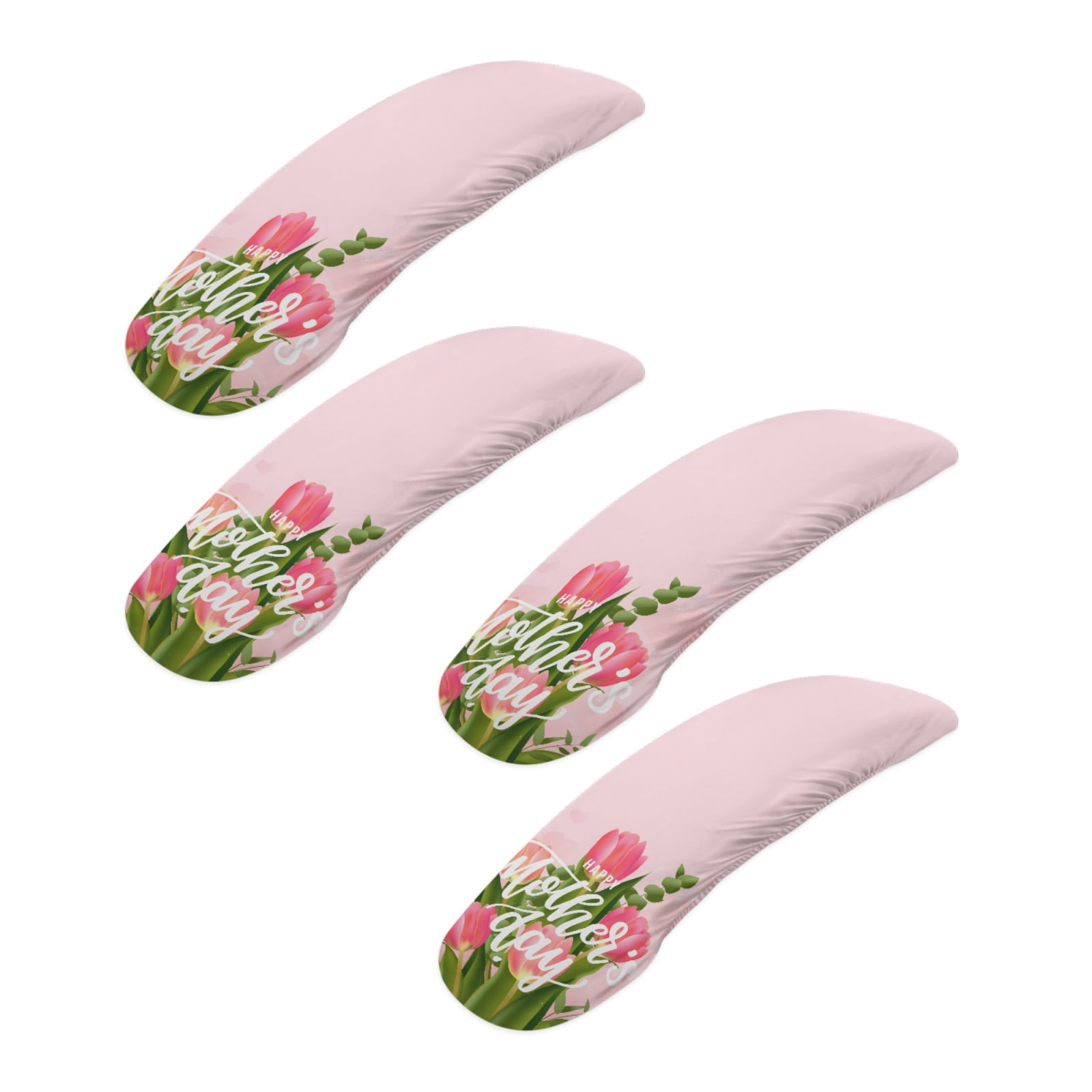 SCRAWLGOD Tulip Pink Mother's Day Dustproof Office Chair Armrest ...