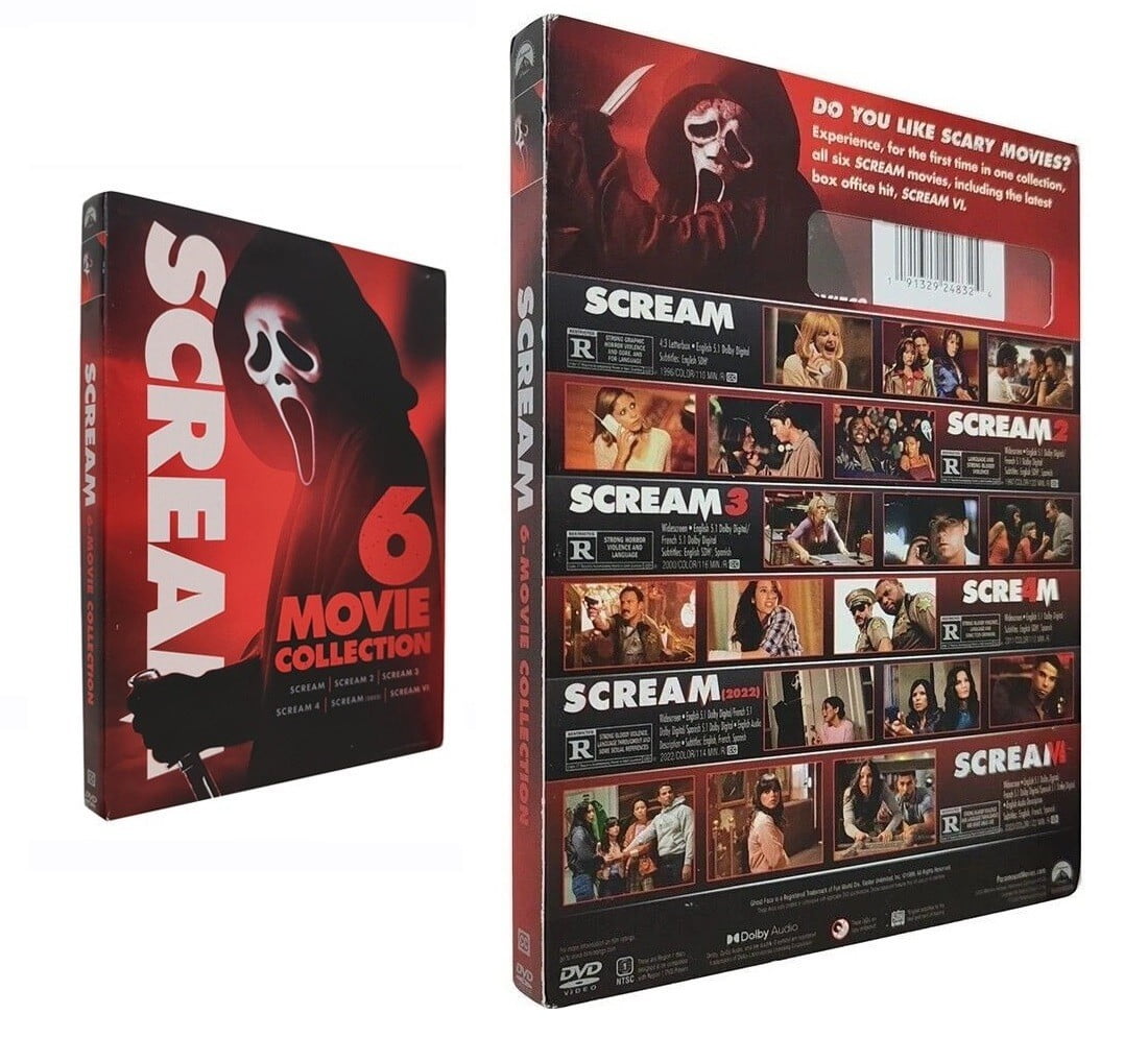 SCREAM – Scream 6-Movie Collection- 1 Through 6 (6 Discs) - Walmart.com