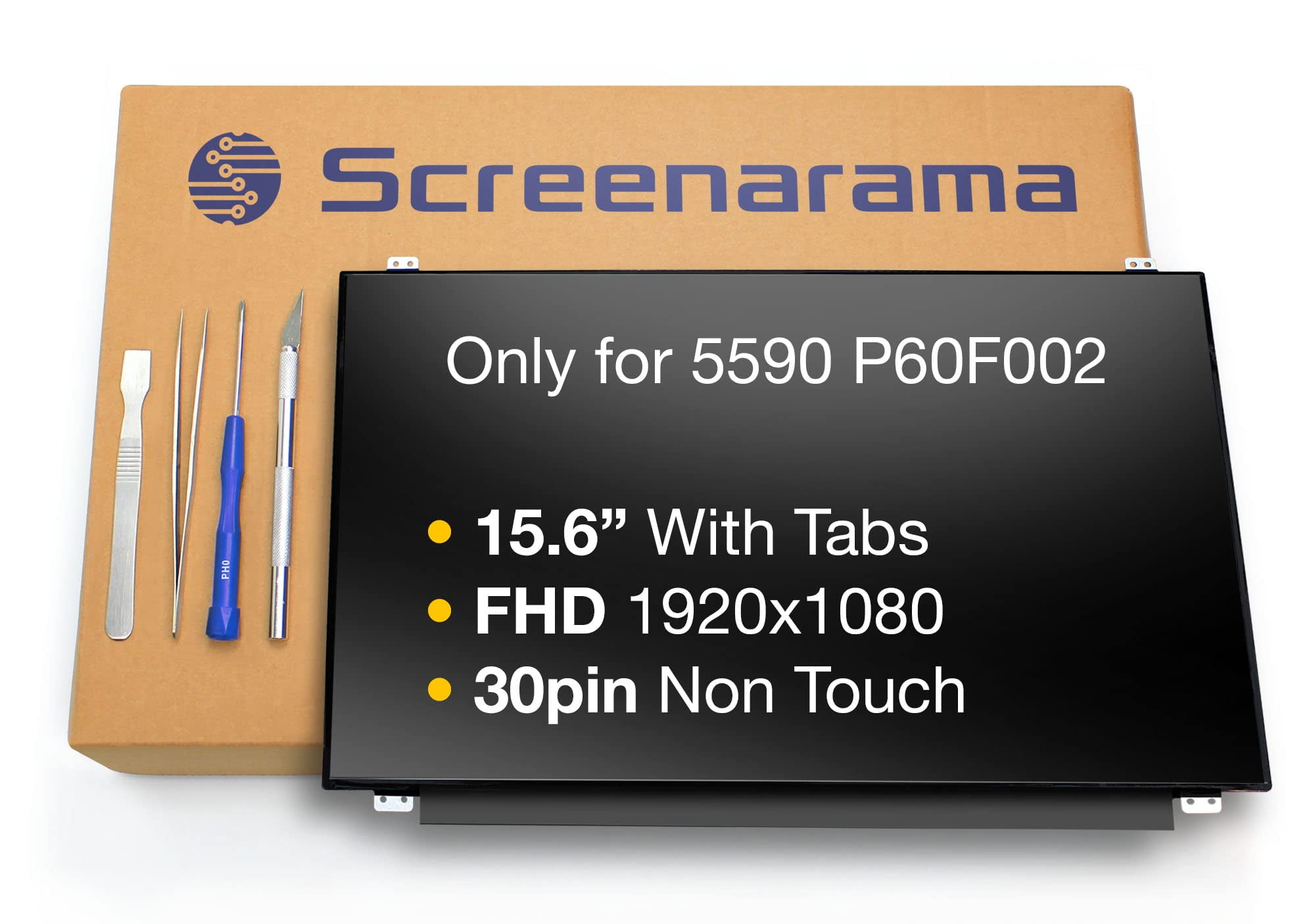 SCREENARAMA New Screen Replacement for Dell Latitude 5590 P60F002, FHD ...