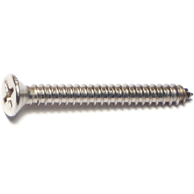 SCREW PHIL FLAT SS 8X1-1/2 100BX - Walmart Business Supplies