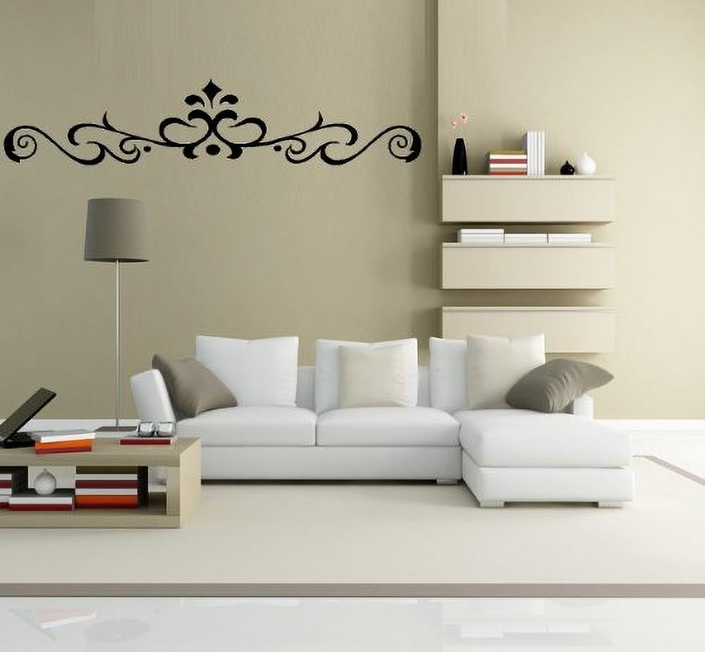 SCROLL EMBELLISHMENT #10 ~ WALL DECAL, HOME DECOR 6" X 29" - Walmart.com
