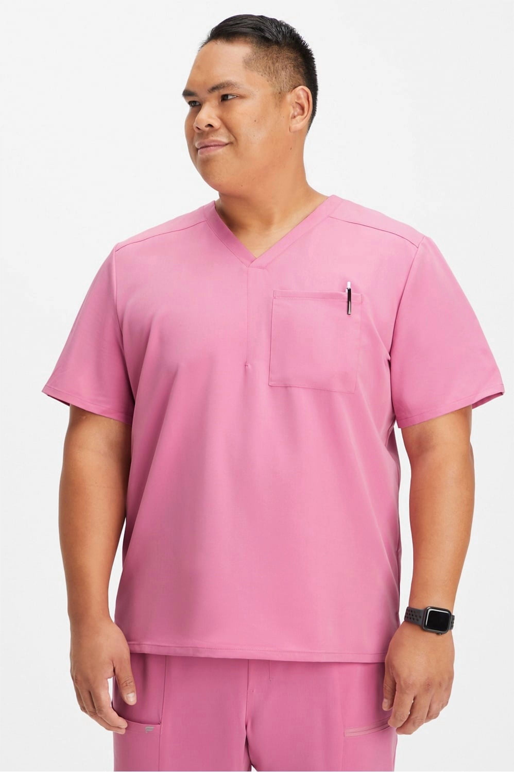SCRUB TOP, Helix 1-Pocket Scrub Top, PINK, 3X - Walmart.com