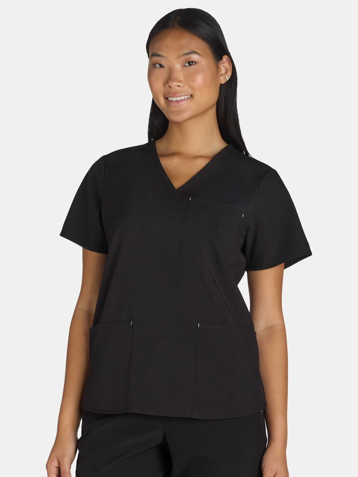 SCRUB VNECK TOP - Walmart.com