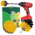 SCRUBIT Drill Brush Attachment Set - Power Scrubber Tile and Grout Tool ...