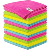 Scrubit Microfiber Cleaning Towels, Absorbent, Reusable Cloths, 12-Pack ...