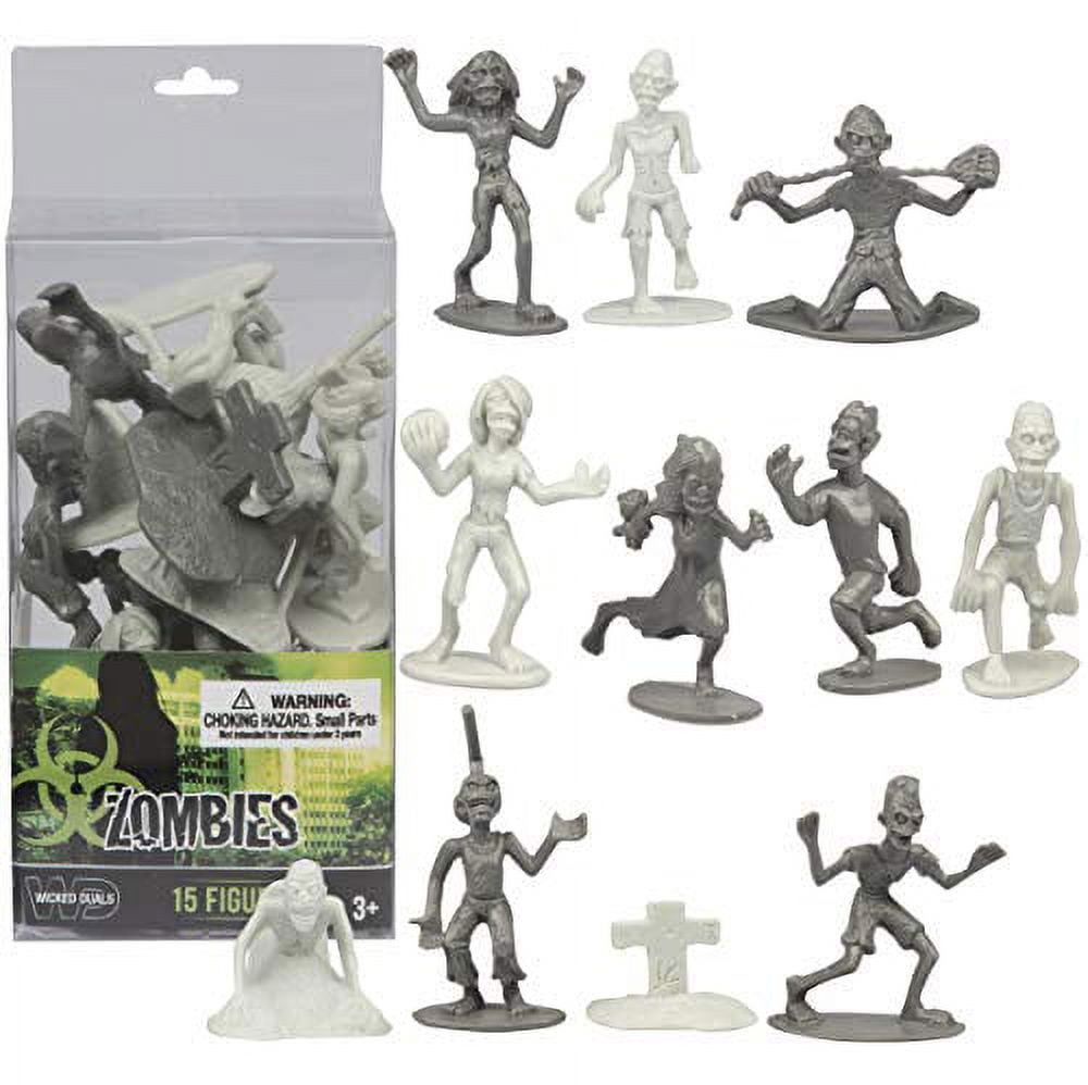 SCS Direct 10 Pcs Zombie Action Figures - Unique Figurines Mix of ...