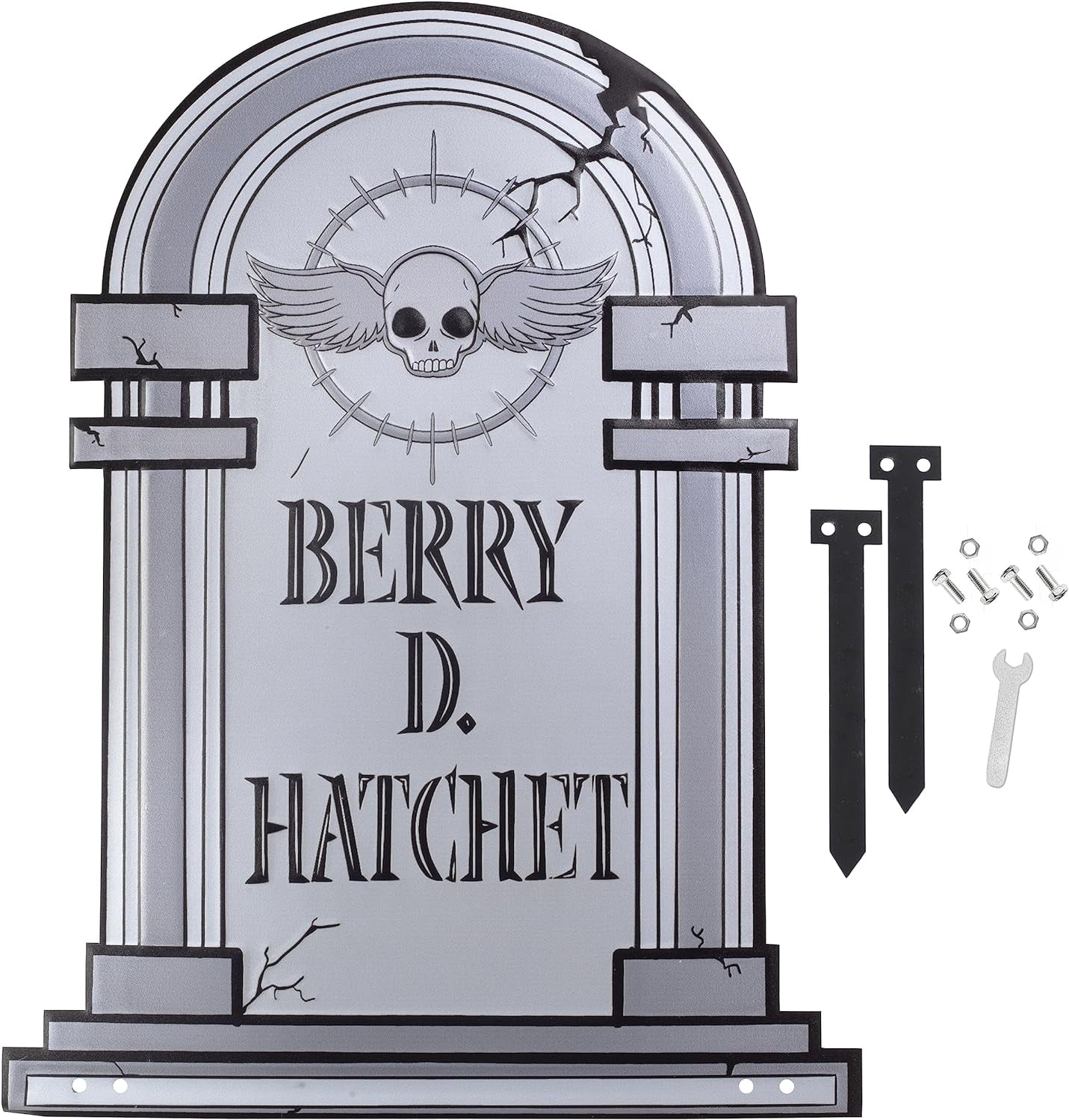 SCS Direct 3D Metal Ghost Halloween Tombstone -Berry D Hatchet-(Large ...