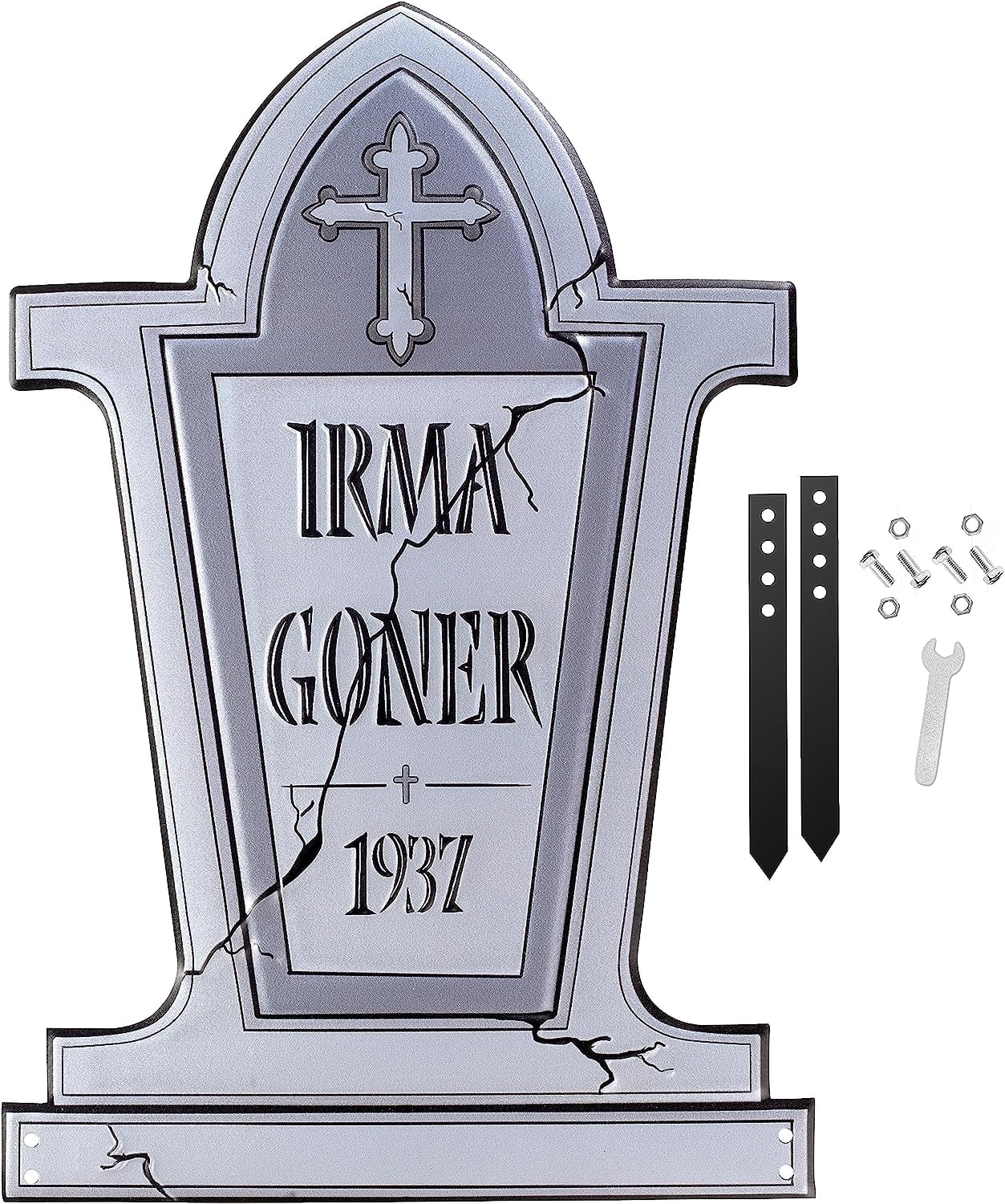 SCS Direct 3D Metal Ghost Tombstone -IRMA GONER-(Large 17" w Stakes ...