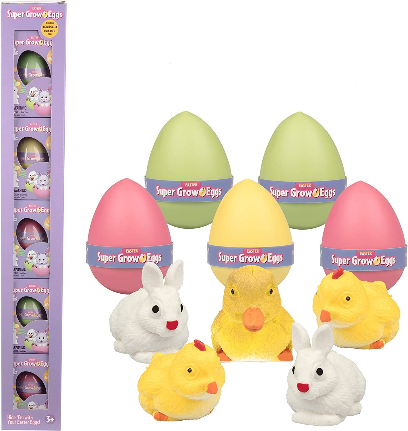 SCS Direct Super Grow Eggs for Kids 5 Pack- Hatch and Grow for Gifts ...
