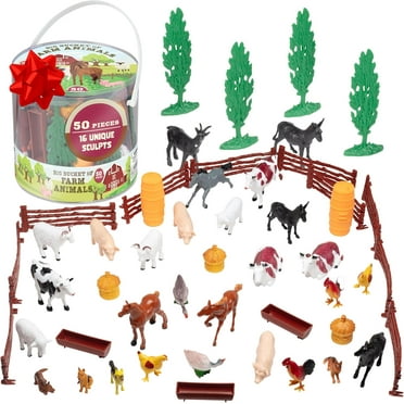 Adventure Force Farm Animals Bucket, 40 Pieces - Walmart.com