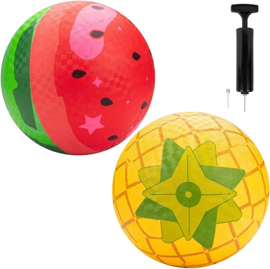 SCS Direct Gaga Pet Themed Playground Balls (8.5 inches) w Air Pump ...
