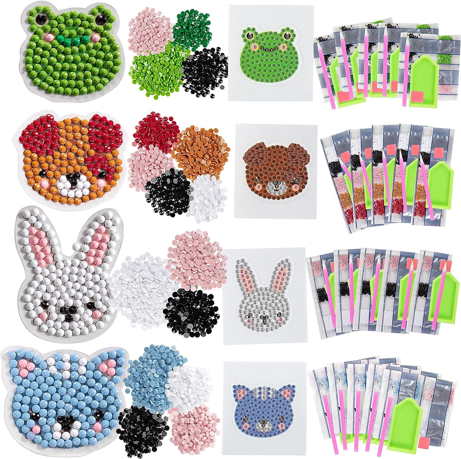 SCS Direct Kid's Birthday Party Diamond Gem Painting Craft Favor Kits ...