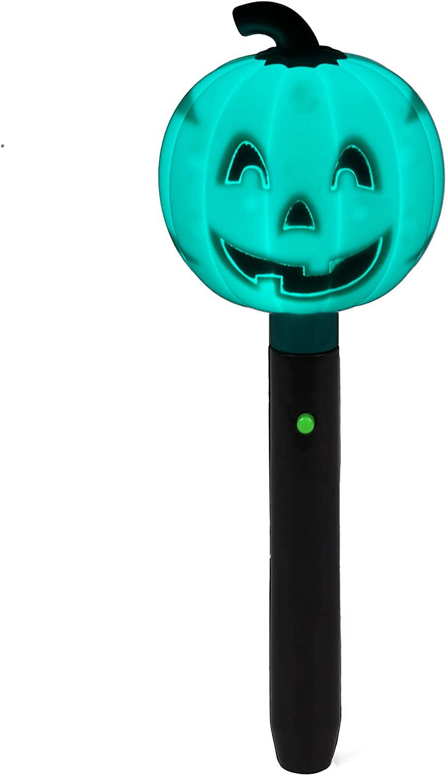 SCS Direct Teal Pumpkin Flashlight Glow Torch - Light Up Jack O Lantern ...