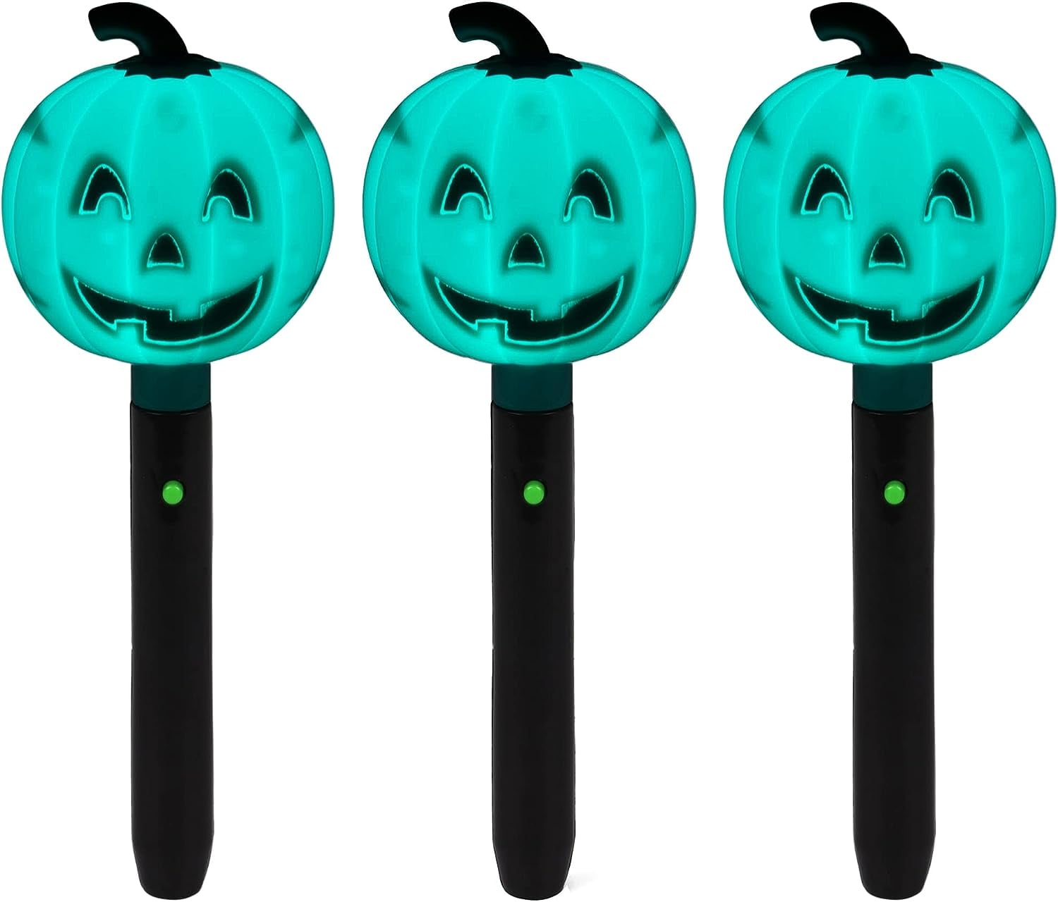 SCS Direct Teal Pumpkin Halloween Flashlight Glow Torch (3 Pack ...