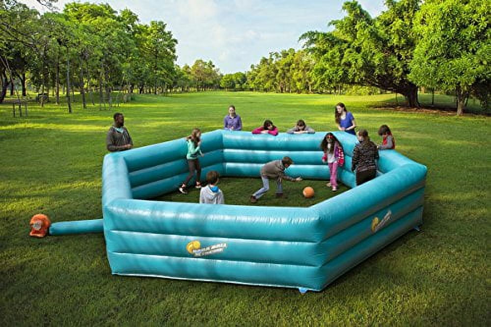 SCS Direct XL 20-Foot Inflatable Gaga Ball Pit + Electric Air Pump ...