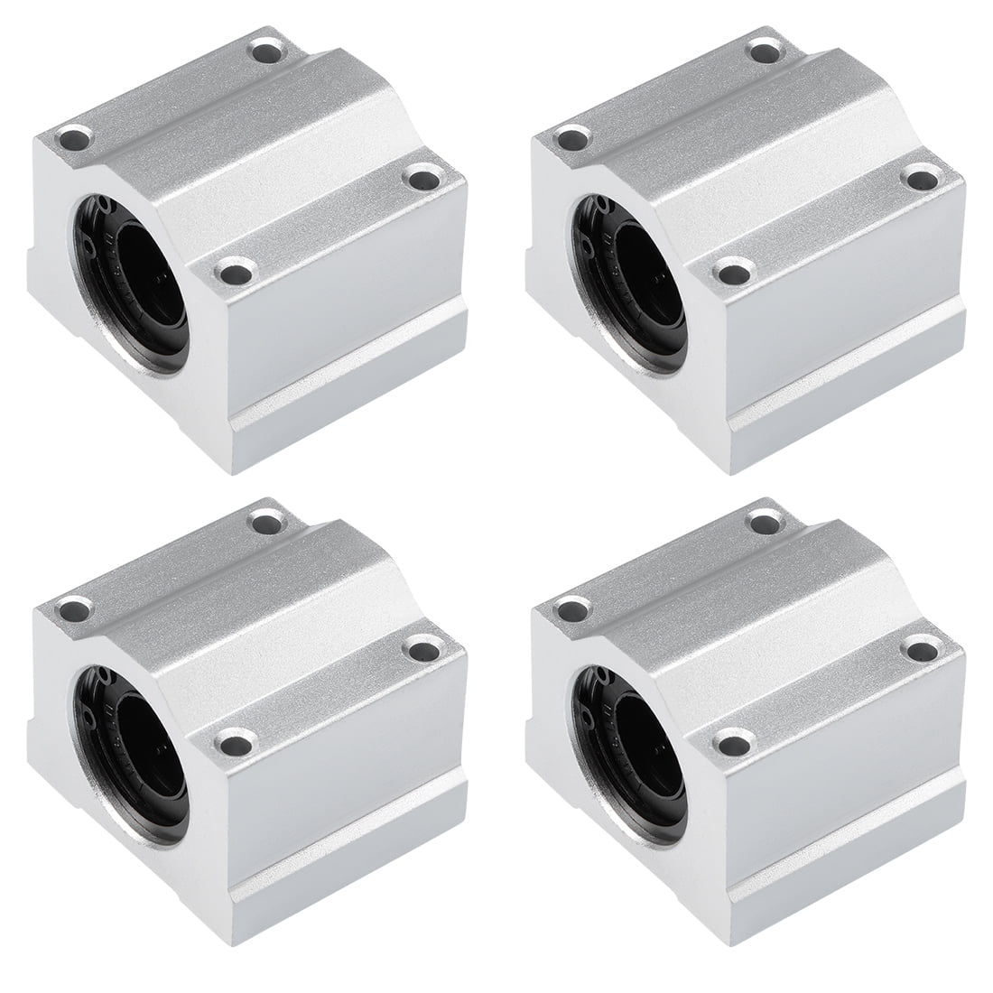 SCS16UU Linear Ball Bearing Slide Block Units, 16mm Bore Dia 4Pcs ...