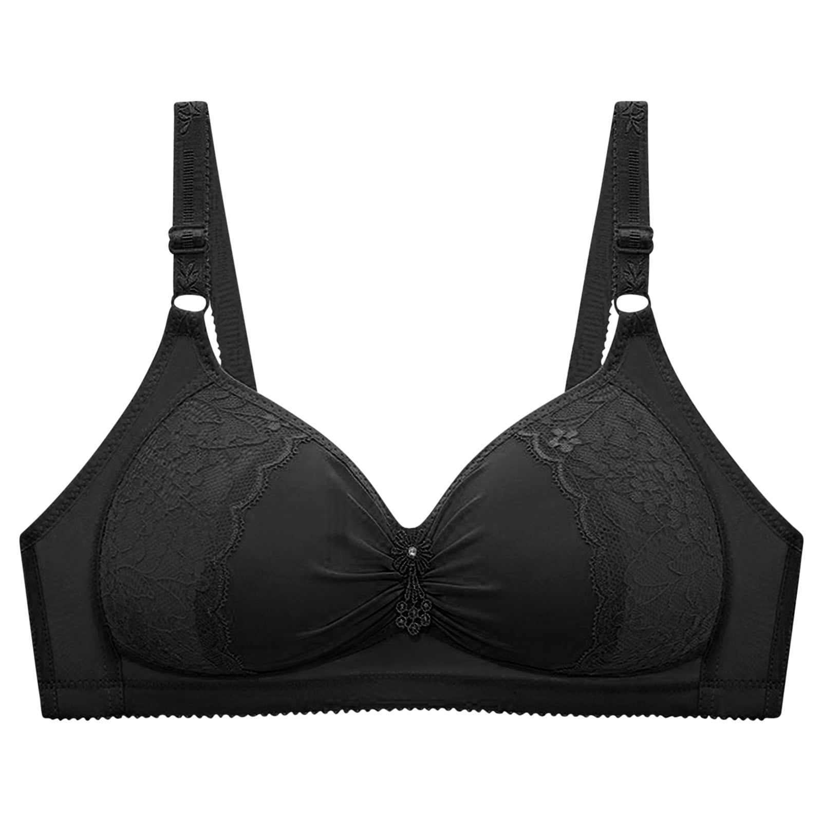 SCSAlgin 3 Pack Daisy Bra for Seniors, Front Snap Closure Bras, Front ...