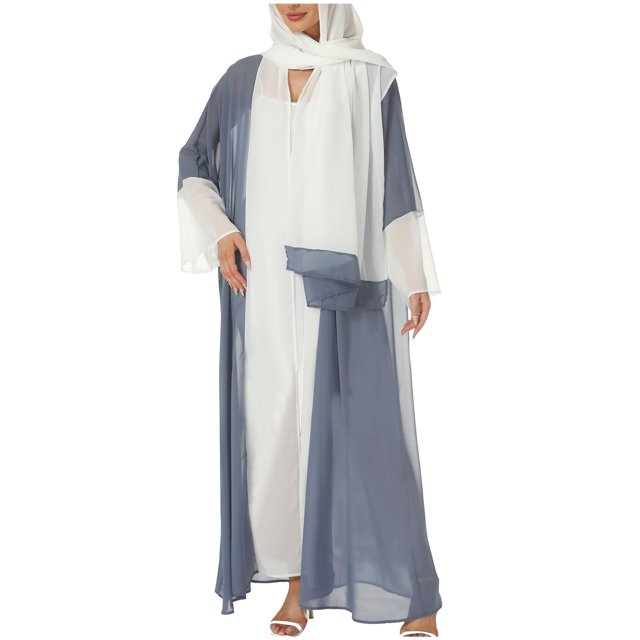 SCSAlgin Dubai Sadui Muslim Eid Clothes Maxi Dress - Walmart.com