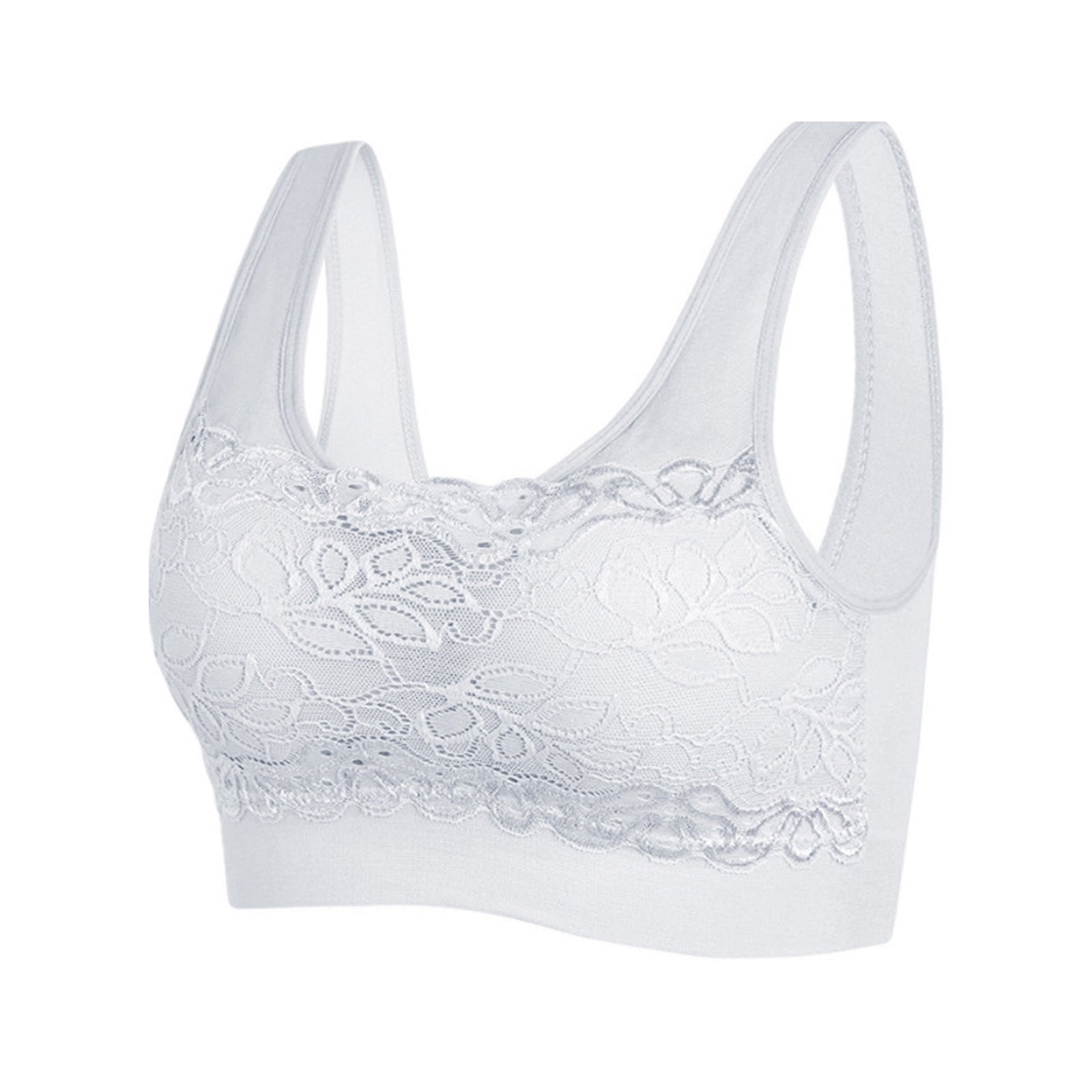 SCSAlgin Litthing Lace Bralettes for Women Padded Sports Bra Seamless ...