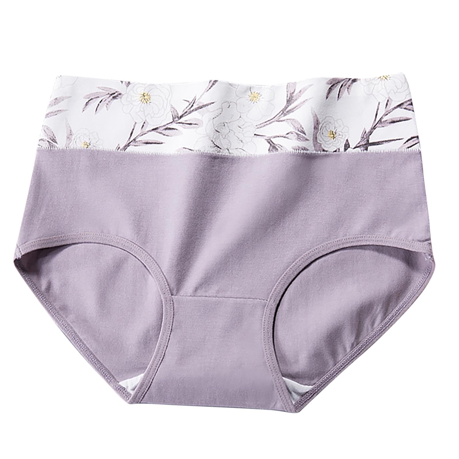 SCSAlgin Low Waist Cotton Underwear for Women Full Coverage Panties ...