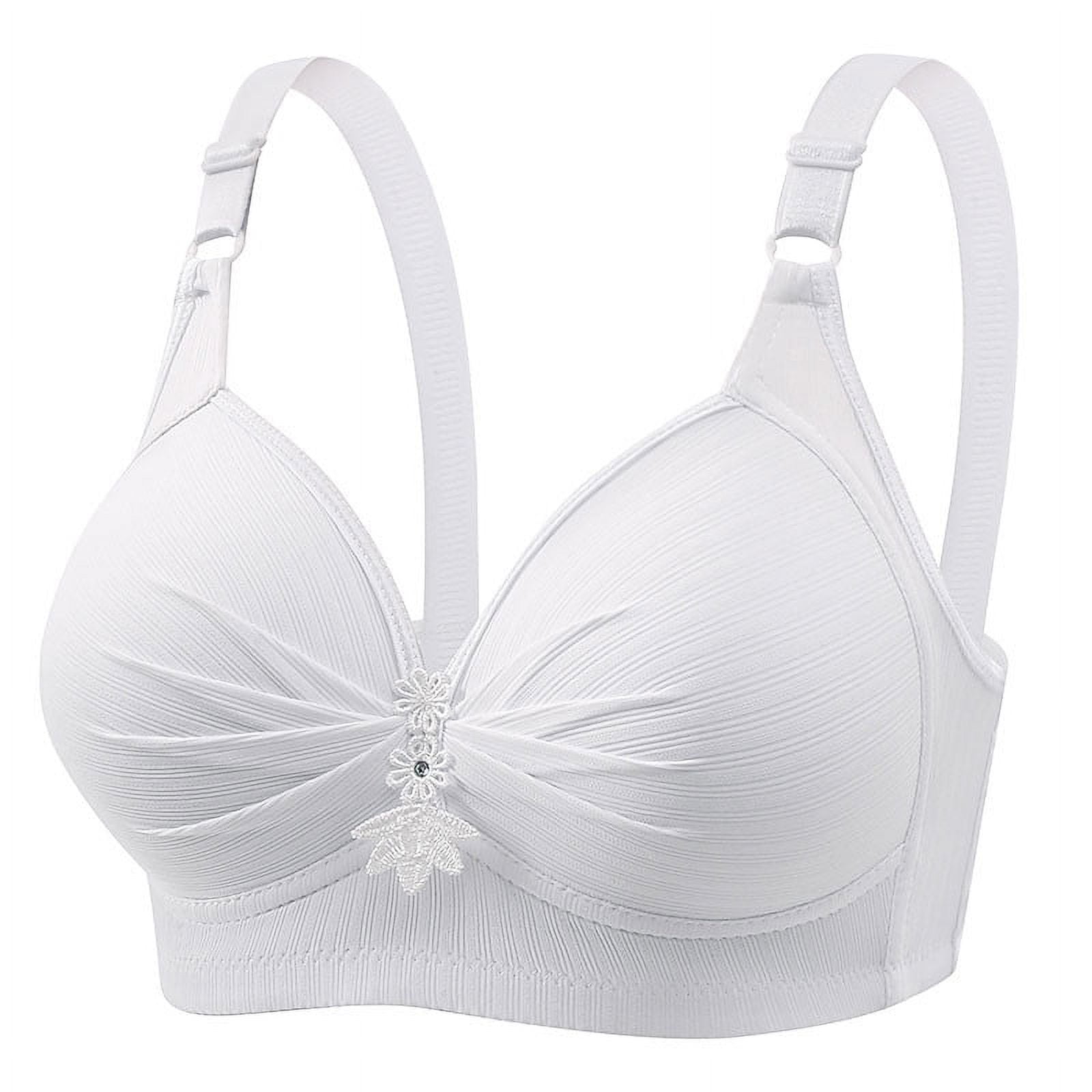 SCSAlgin Plus Size Bras for Women Wirefree Comfy Bra Daily Wear Bra ...