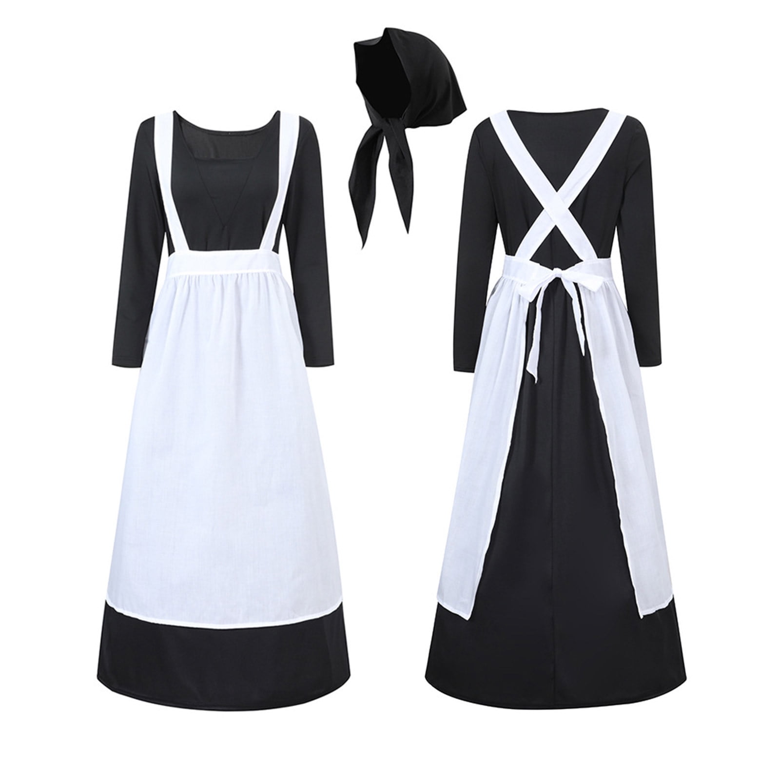 SCSAlgin Renaissance Costume Women Maiden Ren Faire Peasant Dress ...