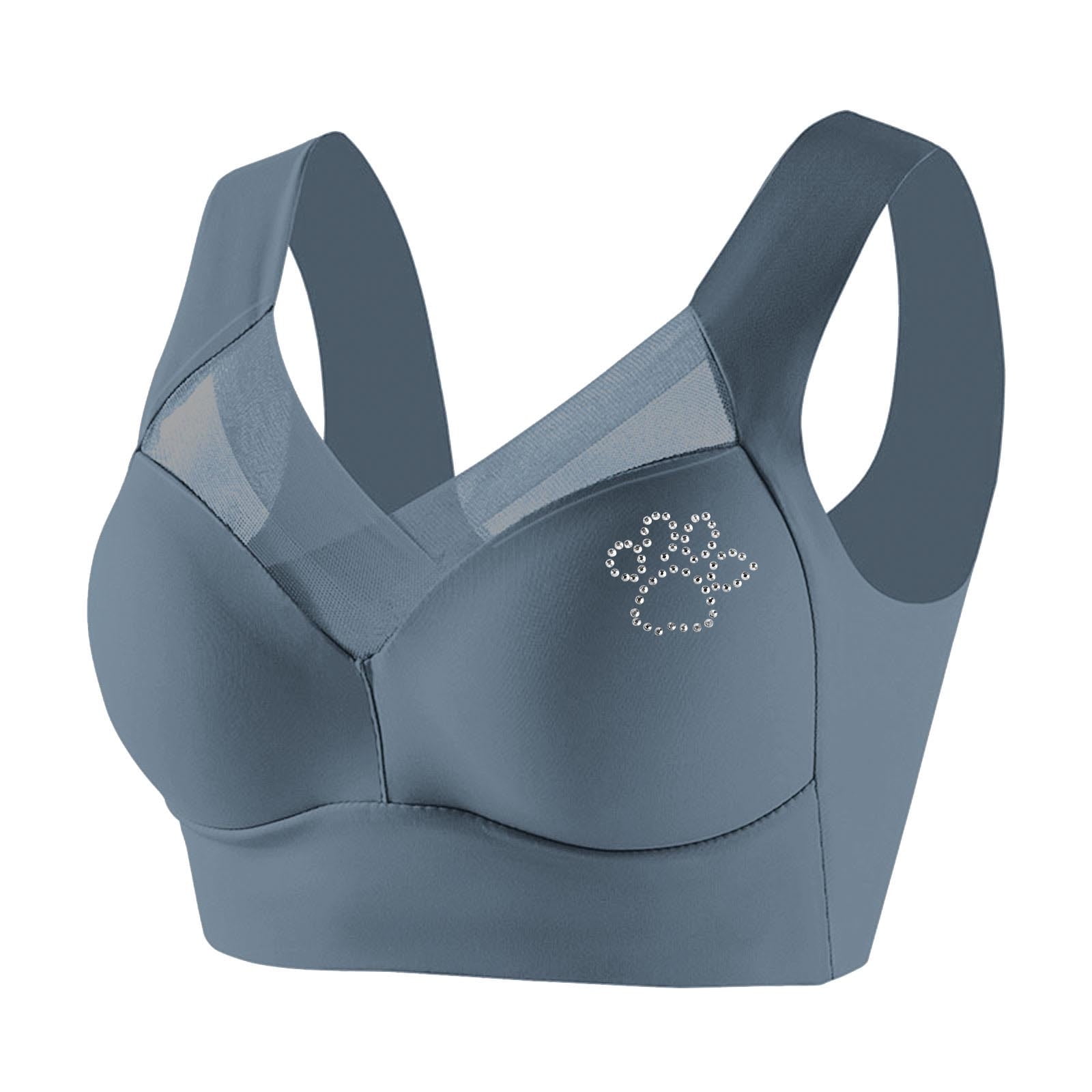 SCSAlgin Seamless Powerful Push Up Wireless Bra, Full-Figure Posture ...