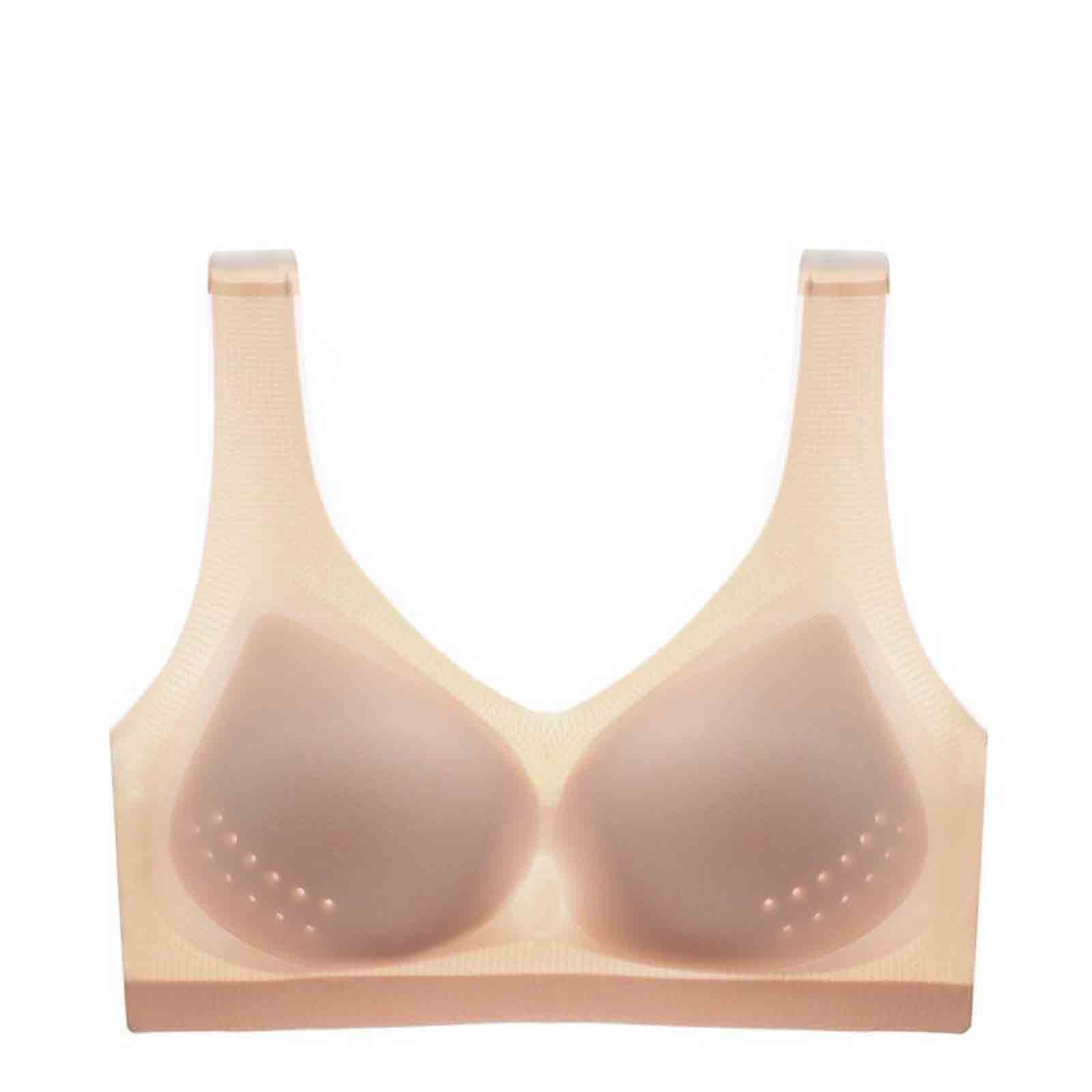 SCSAlgin Ultra-Thin Ice Silk Lifting Bra Silk Seamless Cooling Bra for ...