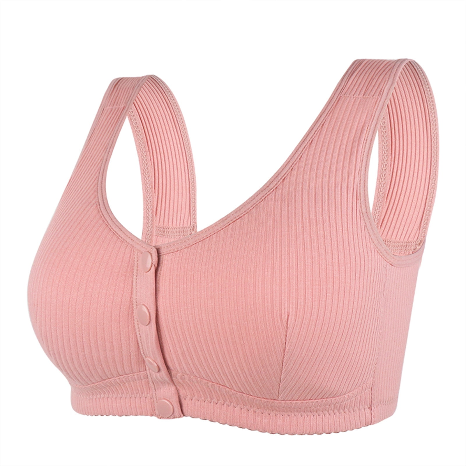 SCSAlgin Women Front Closure Wireless Post-Surgery Bra High Support Bra ...