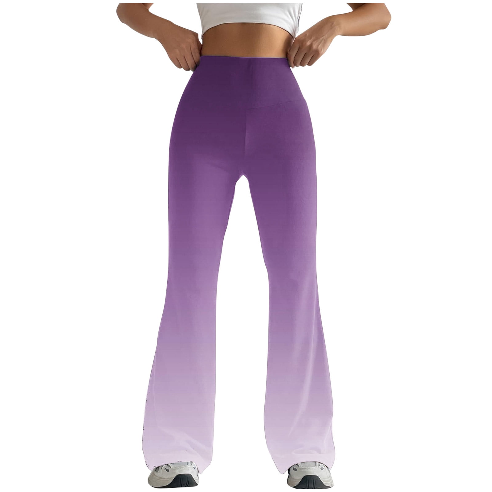 SCSAlgin Women Tight Fitting Hip Hugging Shaping Gradient Color Flared ...