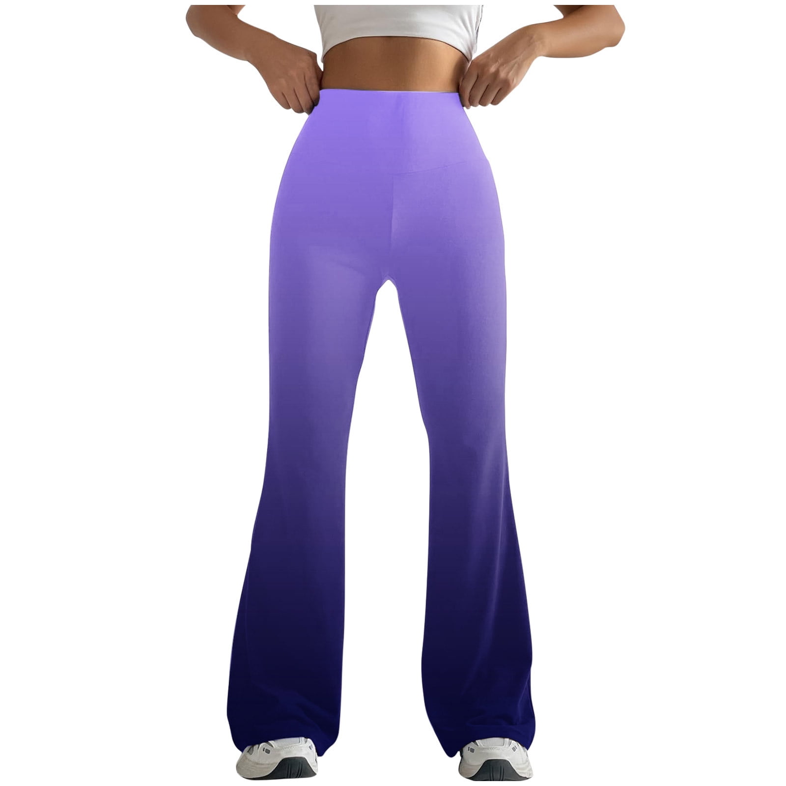 SCSAlgin Women Tight Fitting Hip Hugging Shaping Gradient Color Flared ...