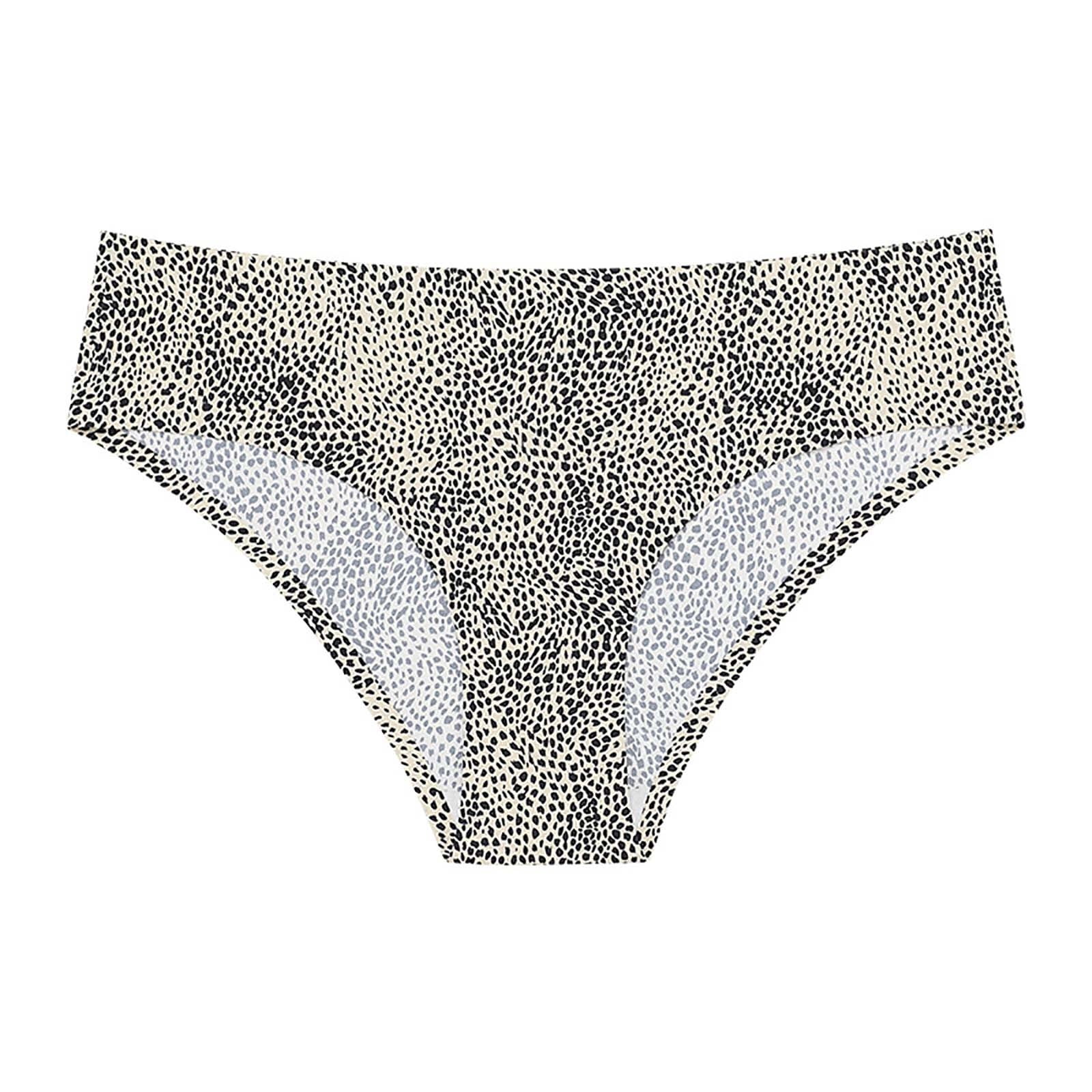 SCSAlgin Women's Invisible Seamless Bikini Underwear Half Back Coverage ...