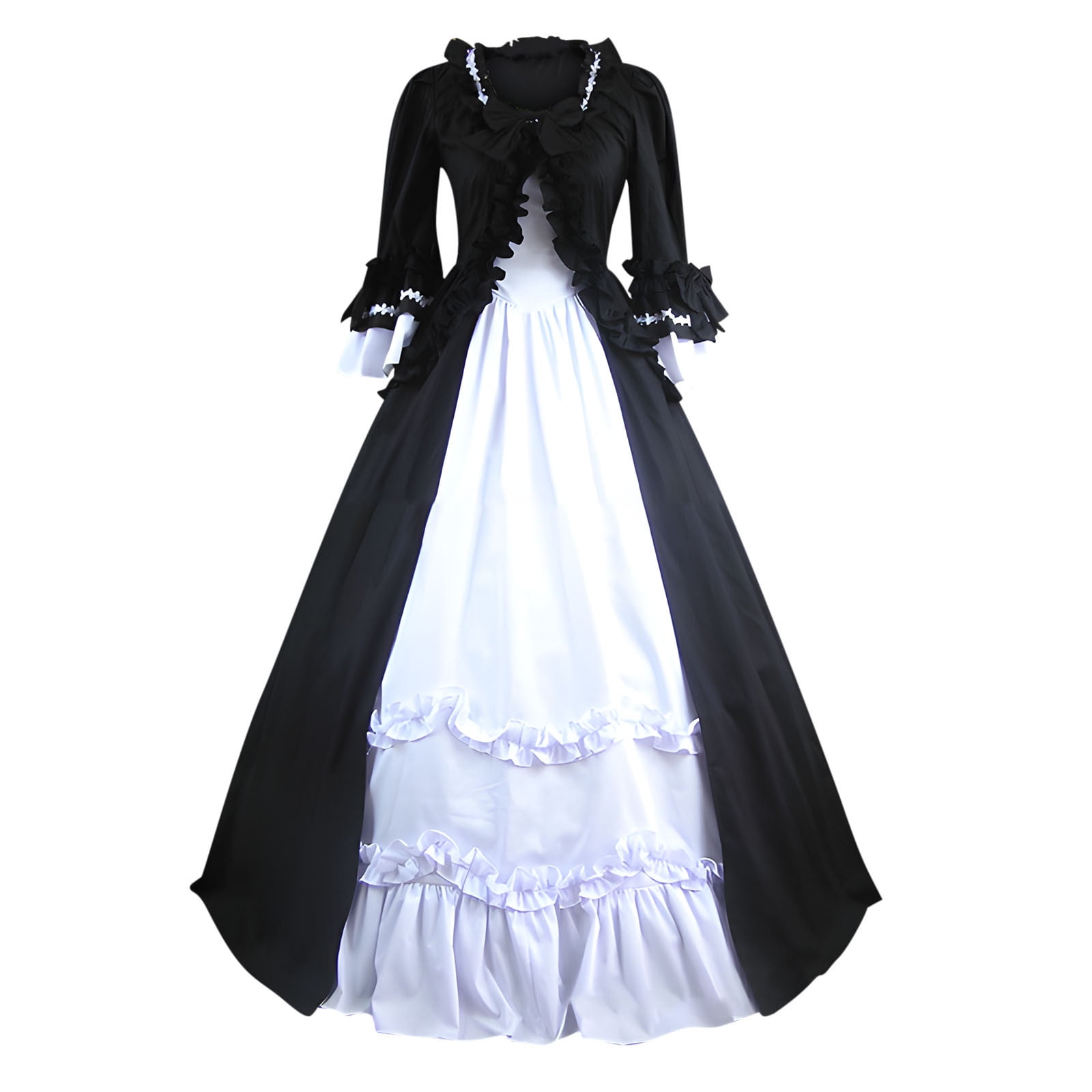 SCSAlgin Women's Marie Antoinette Victorian Dress 1800s Civil War ...