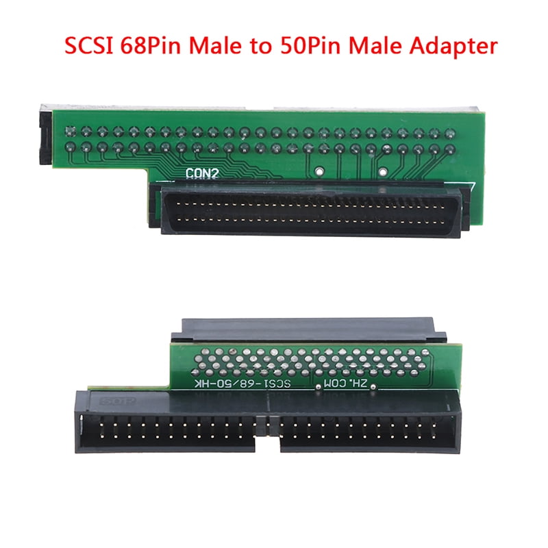 SCSI 68 pin 68-pin male to 50 pin 50-pin male adapter converter m-m ...