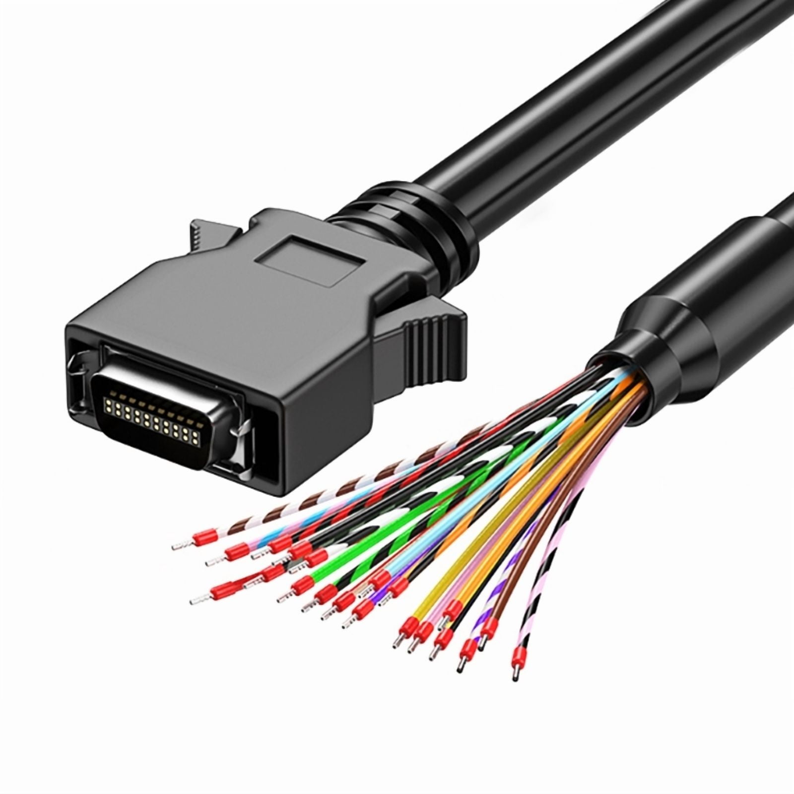 SCSI Data Cable with Terminal Push-up/Screw Lock, 28AWG Wire Single ...