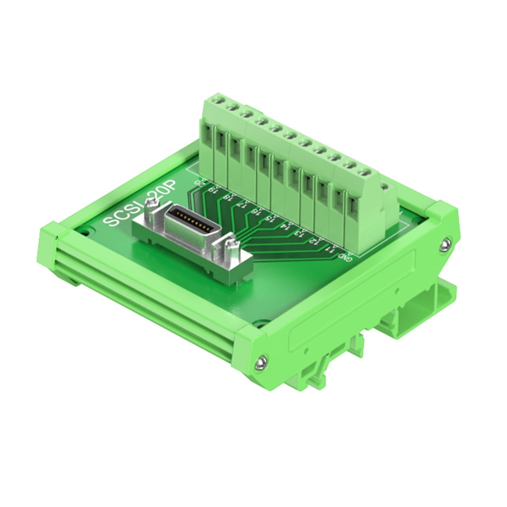 SCSI Rail Mounted Terminal Block Connectors, 14P to 100P Optional ...