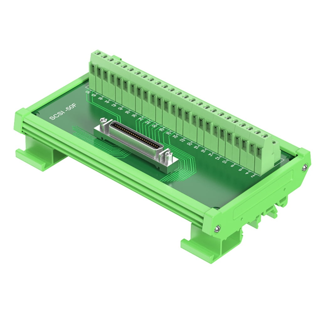 SCSI Rail Mounted Terminal Block Connectors, 14P to 100P Optional ...