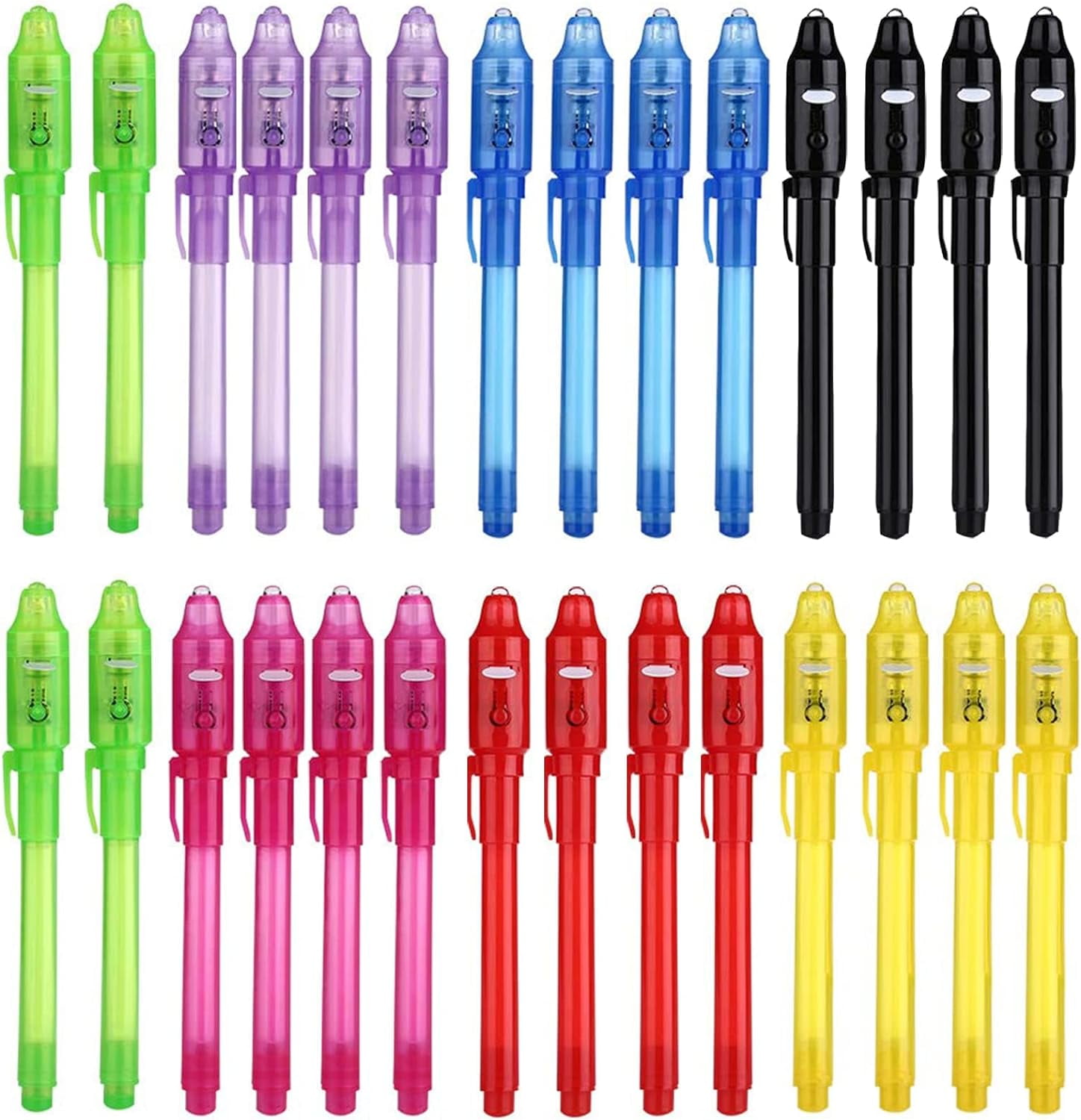 SCStyle Invisible Ink Pen 28Pcs with UV Light Magic Marker for Secret ...