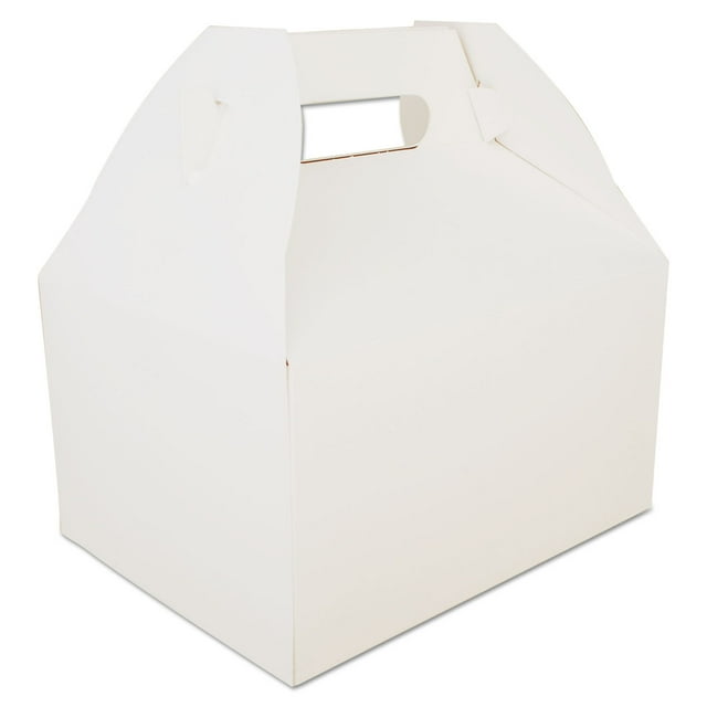 SCT White Paperboard Dinner Carry To Go Containers, 9 1/16 x 7 1/16 x 5 ...