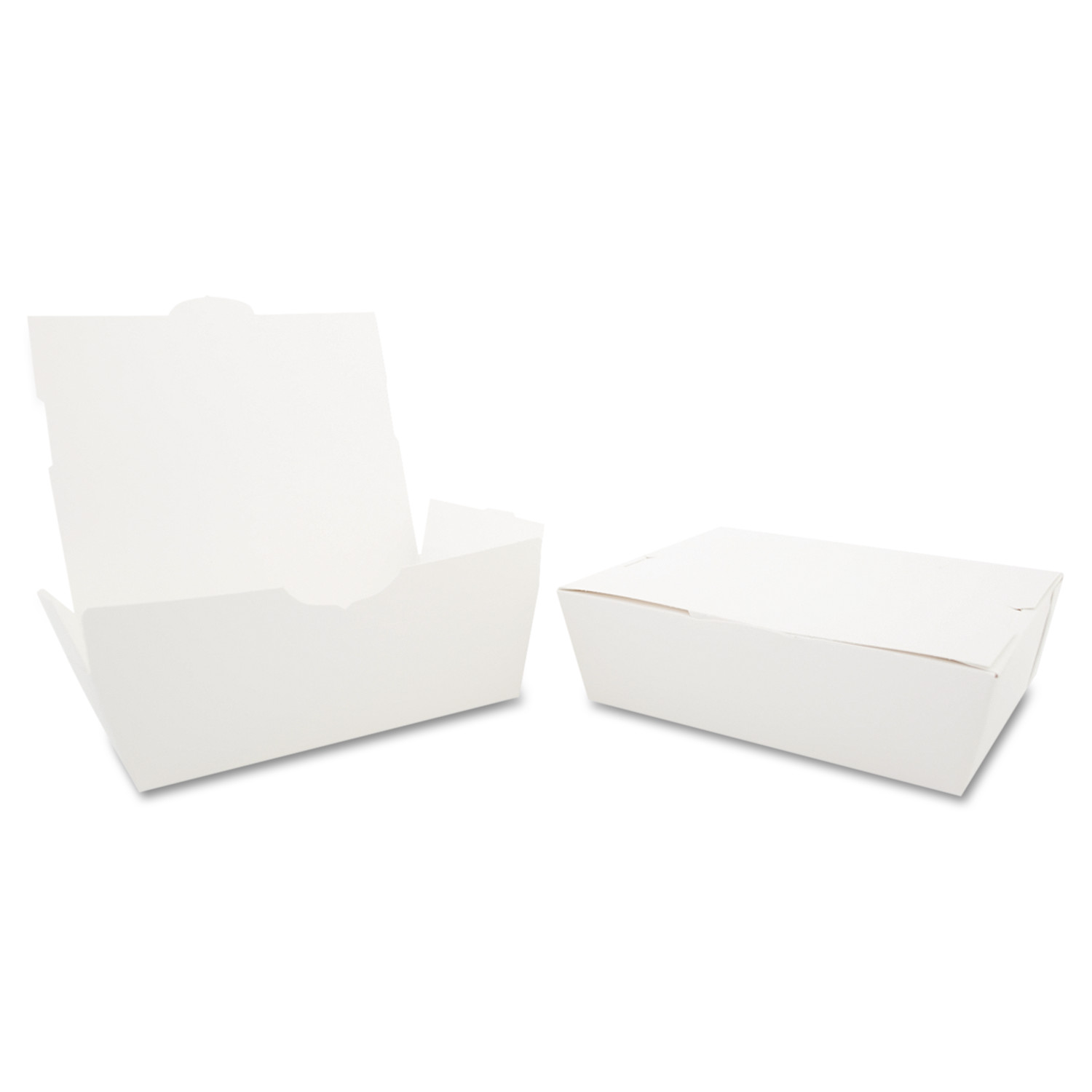 SCT ChampPak Carryout Boxes, 3lb, 7 3/4w x 5 1/2d x 2 1/2h, White, 200 ...