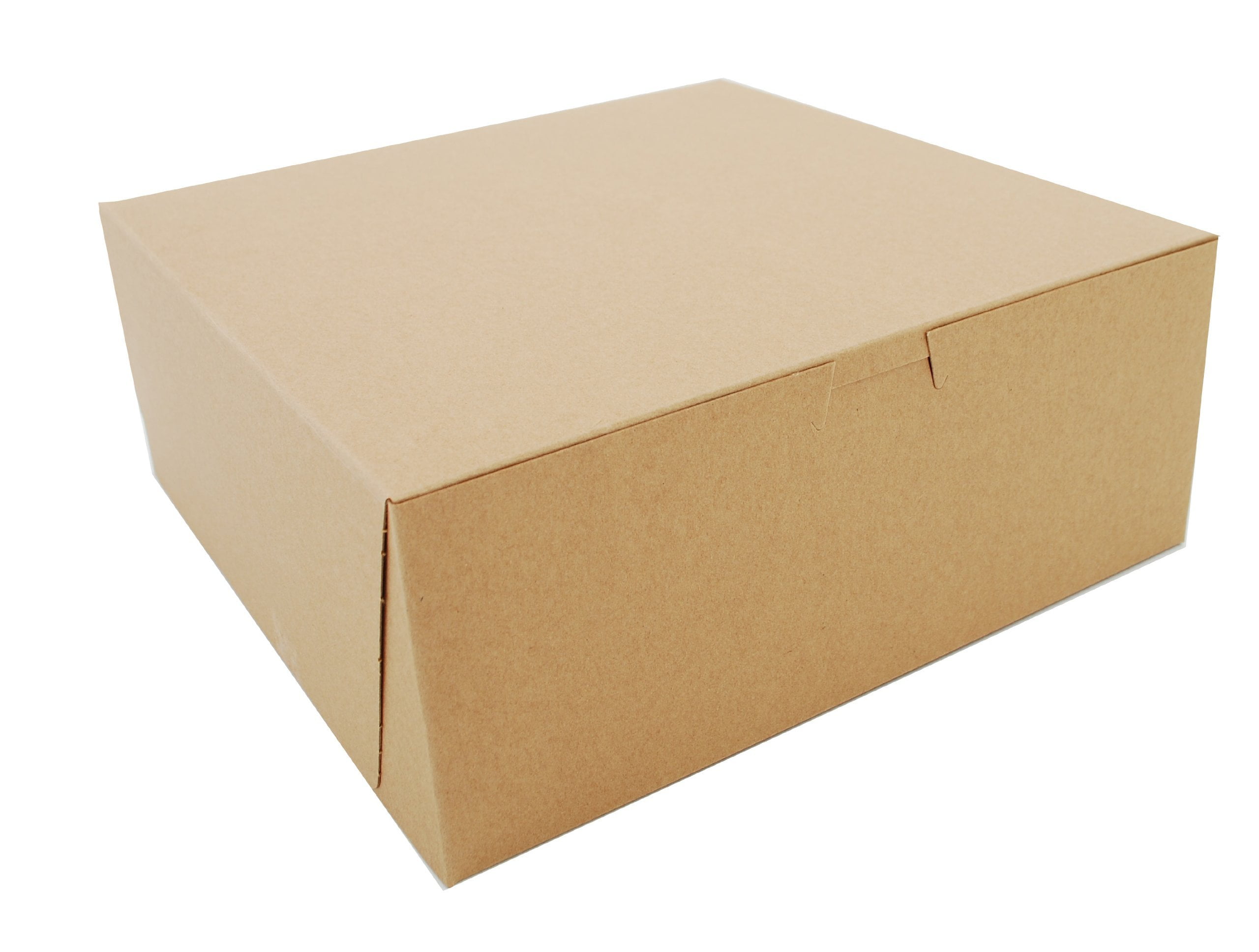 SCT Kraft One-Piece Non-Window Bakery Boxes, 10 x 10 x 4, Brown, Paper ...