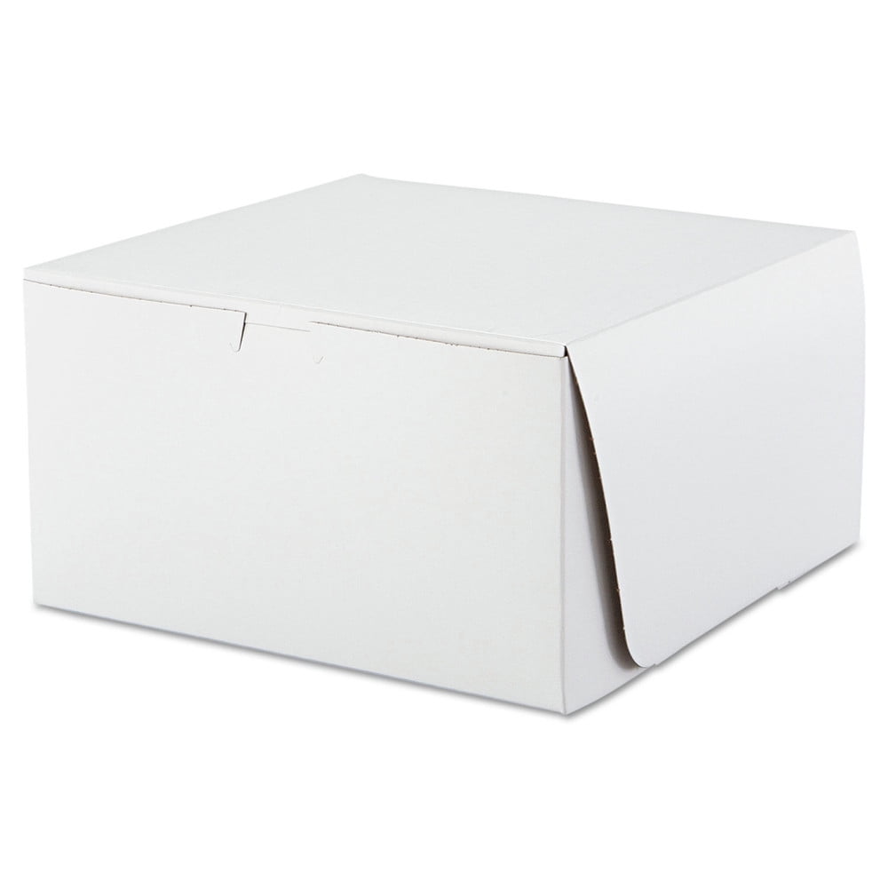 SCT SCH 0977 Tuck-Top Bakery Boxes, 10w x 10d x 5 1/2h, White - Walmart.com