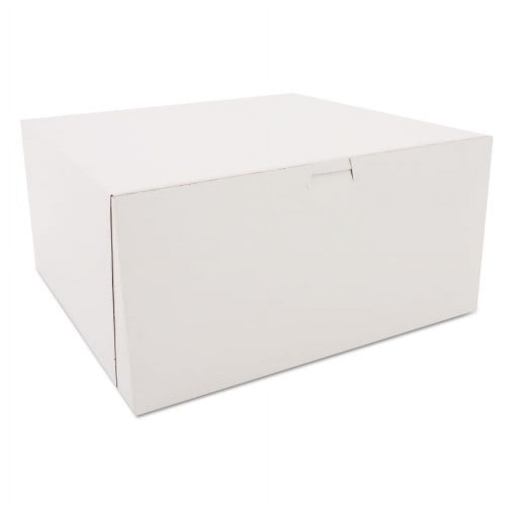 SCT White One-Piece Non-Window Bakery Boxes, 12 x 12 x 6, White, Paper ...