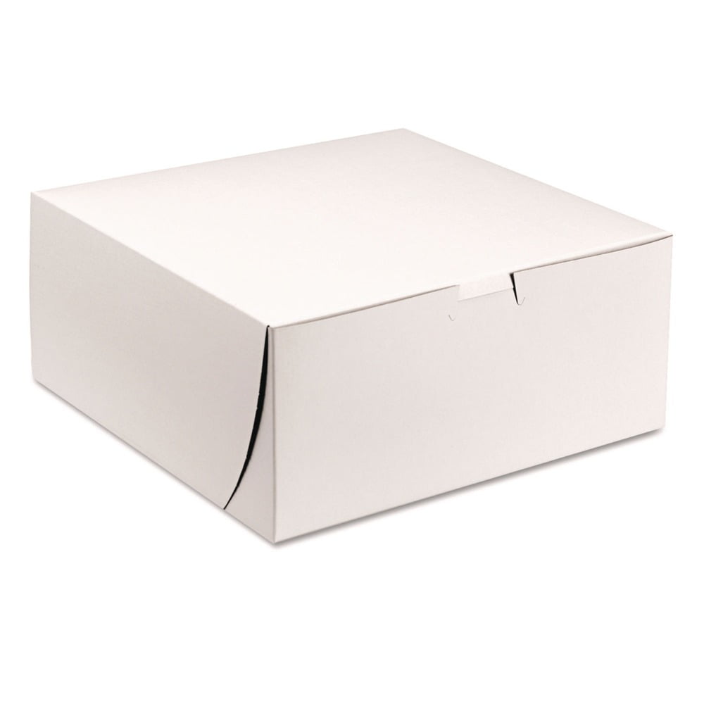SCT Tuck-Top Bakery Boxes, 9w x 9d x 4h, White, 200/Carton - SCH0961 ...