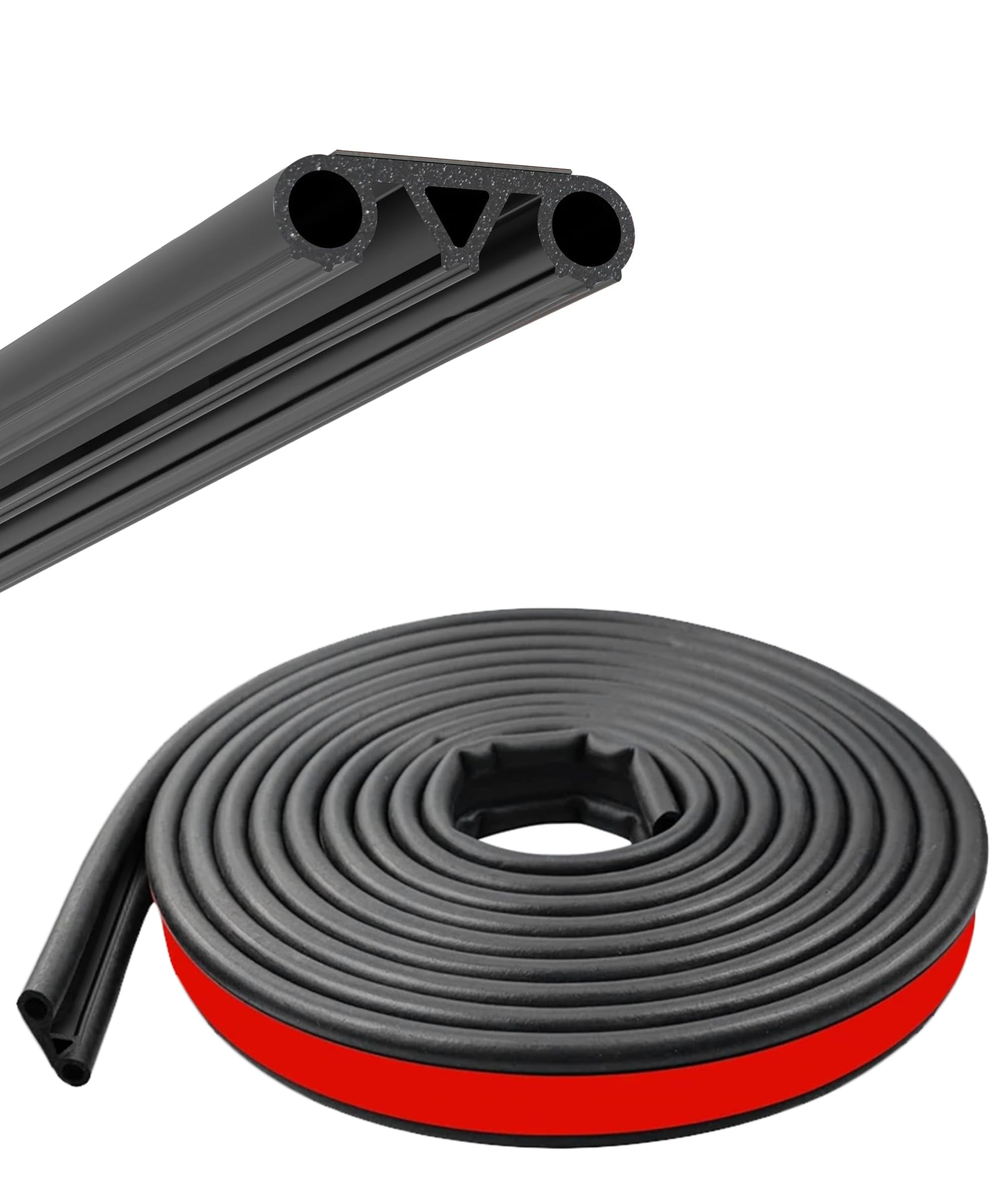 SCUARI Car Rubber Seal Strip,Car Accessories Rubber Weather Stripping,Truck Cap Seal with Triple ...