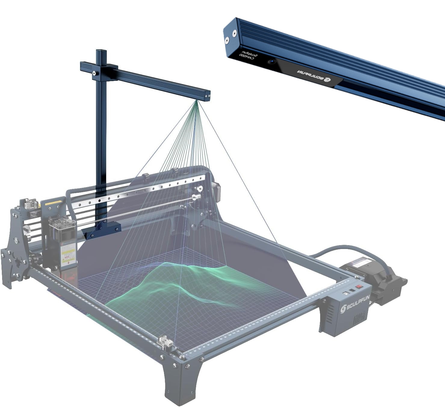 Sculpfun CAM500 Lightburn Camera, 5MP, 120° Lens, Precise Engraver ...