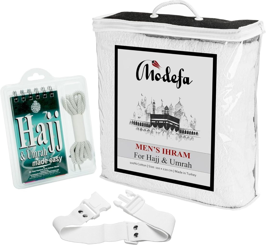 SCXP Ihram for Umrah Men Towel Set - Comfortable Unsewn Ahram Hajj ...